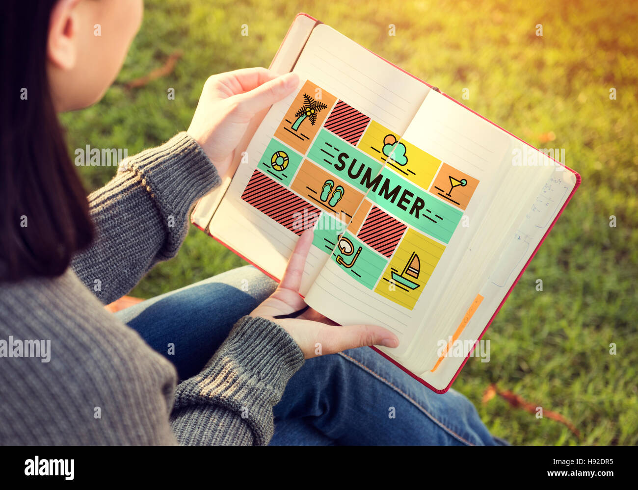 Summer Holiday Rest Vacation Relaxation Concept Stock Photo - Alamy