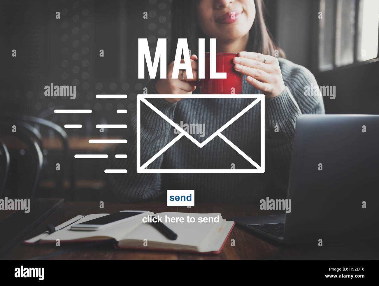 Mail Online Message Global Communications Connection Concept Stock ...