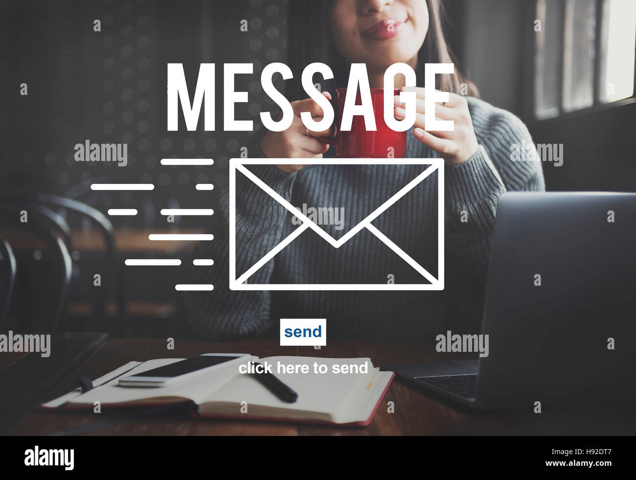 Receiving information hi-res stock photography and images - Alamy