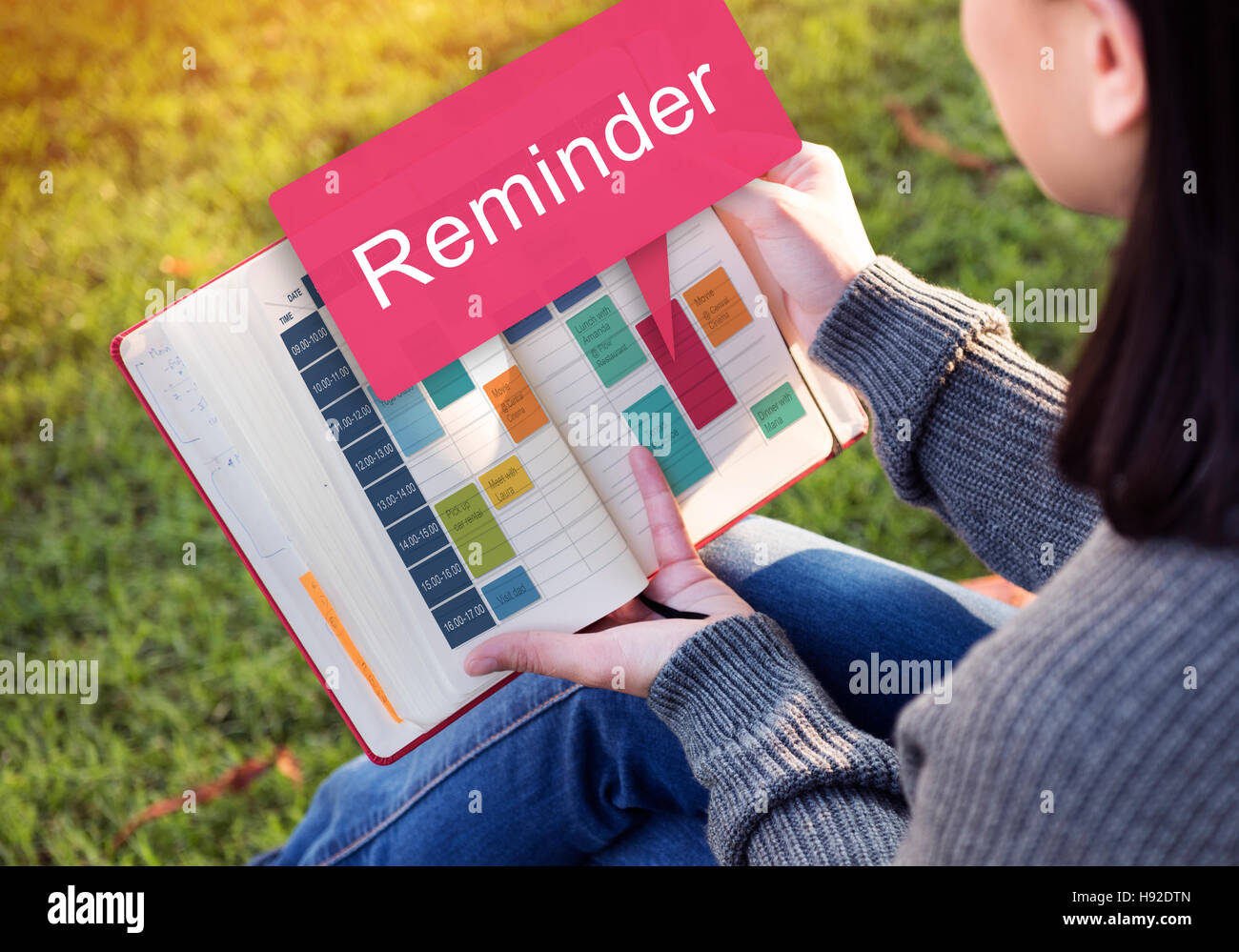 Weekly Schedule Reminder Activities Planner Concept Stock Photo - Alamy