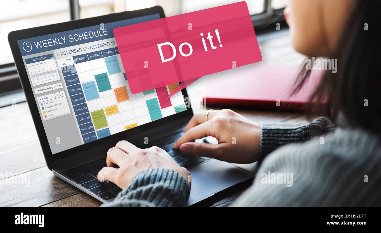 Do It Motovation Development Encouragement Concept Stock Photo - Alamy