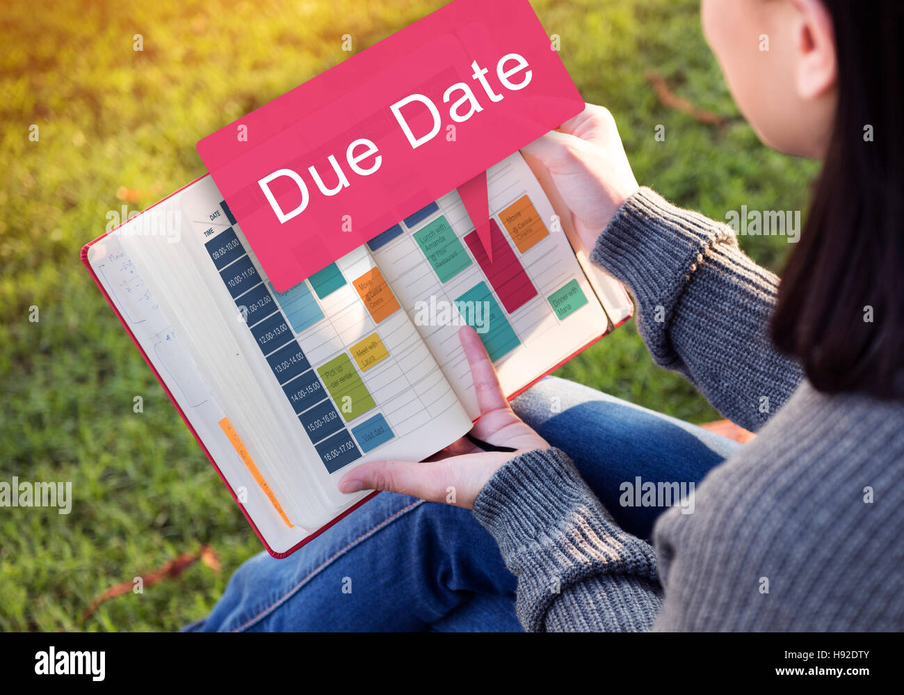 Due Date Deadline Appointment Event Concept Stock Photo - Alamy