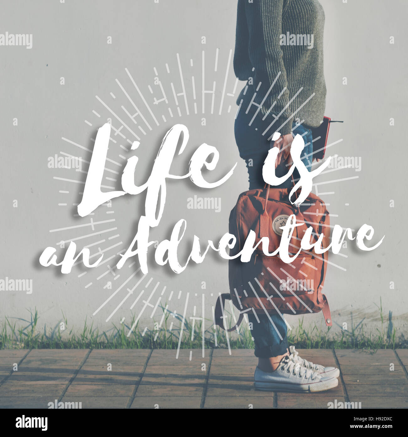 Life is an Adventure Journey Explore Trip Destination Traveling Concept ...