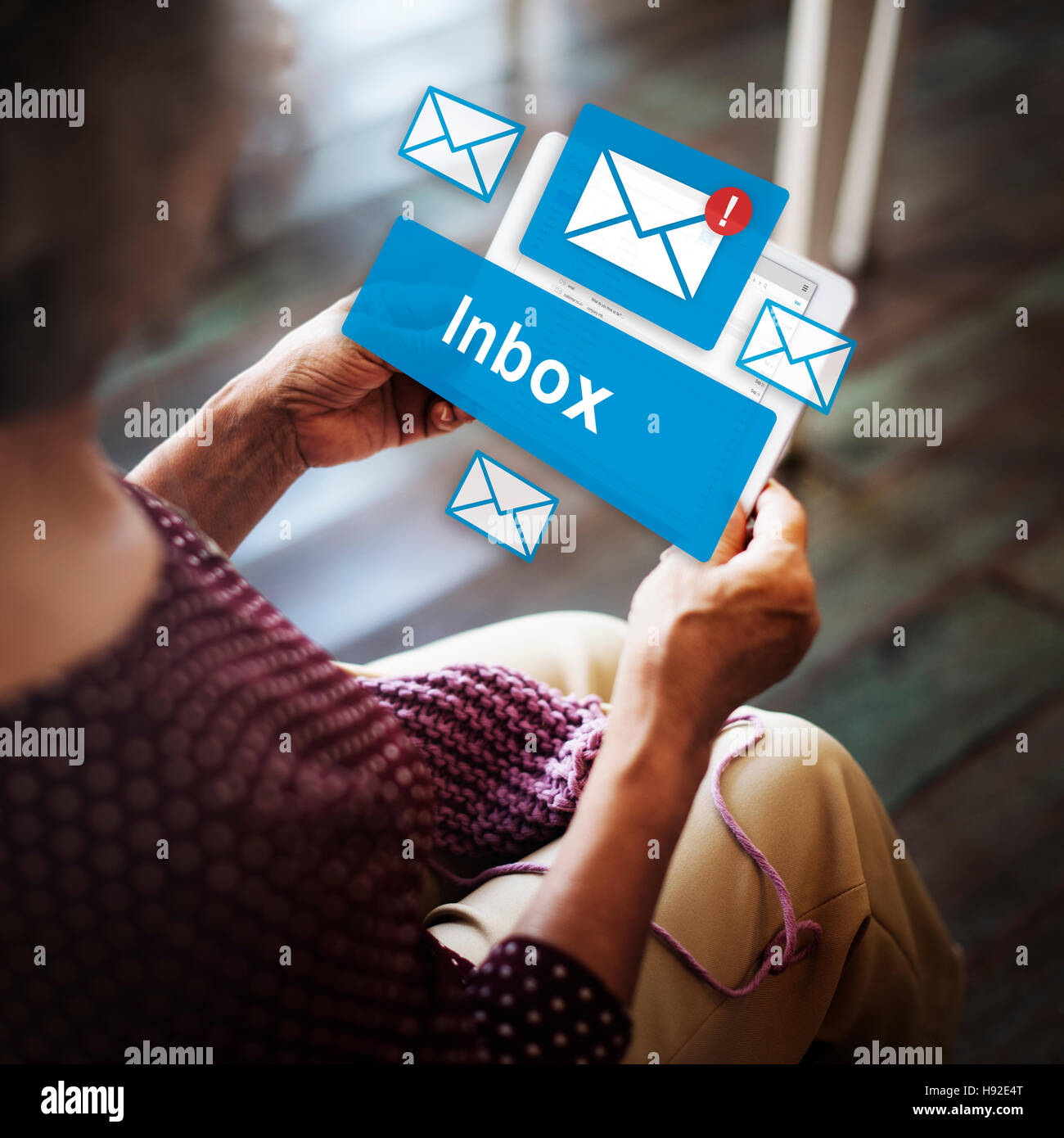 Email Inbox Electronic Communication Graphics Concept Stock Photo - Alamy