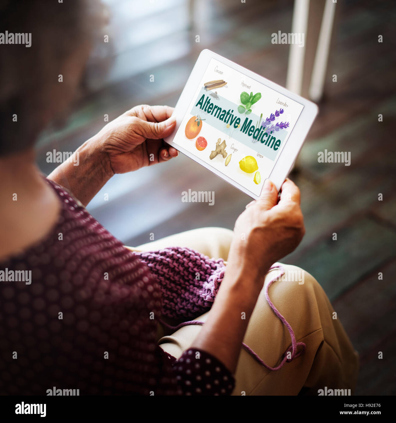 Alternative Medicine Health Herb Therapy Concept Stock Photo - Alamy