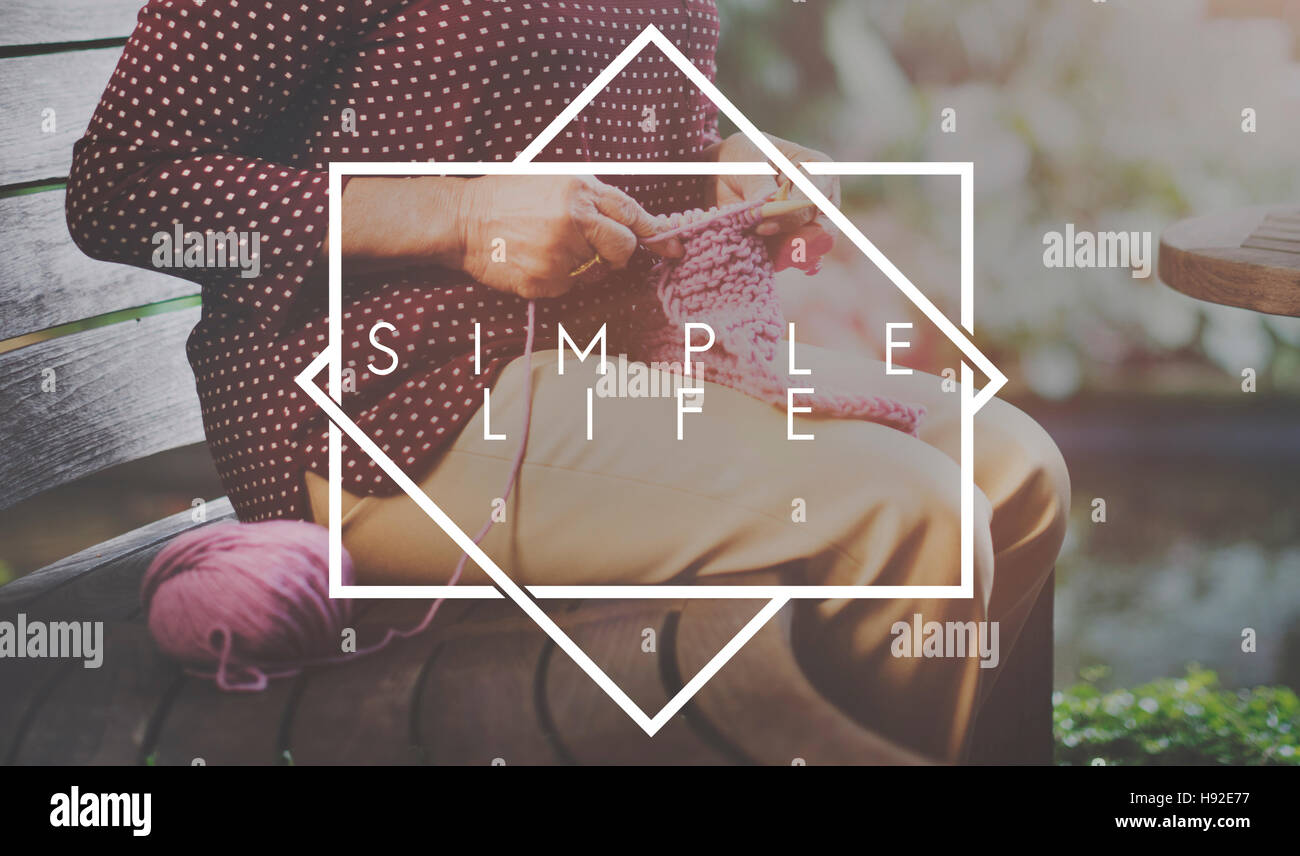 Simple Life Enjoy Meditation Mindful Natural Concept Stock Photo - Alamy