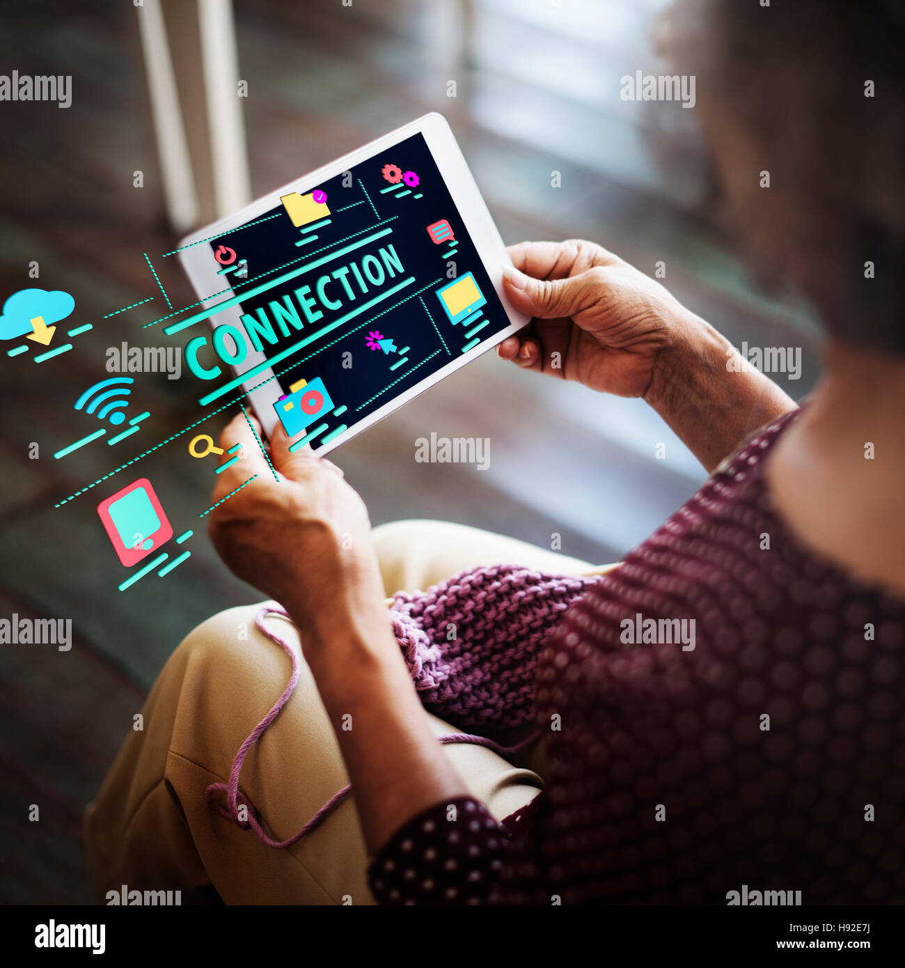 Connection Communication Link Digital Social Concept Stock Photo - Alamy