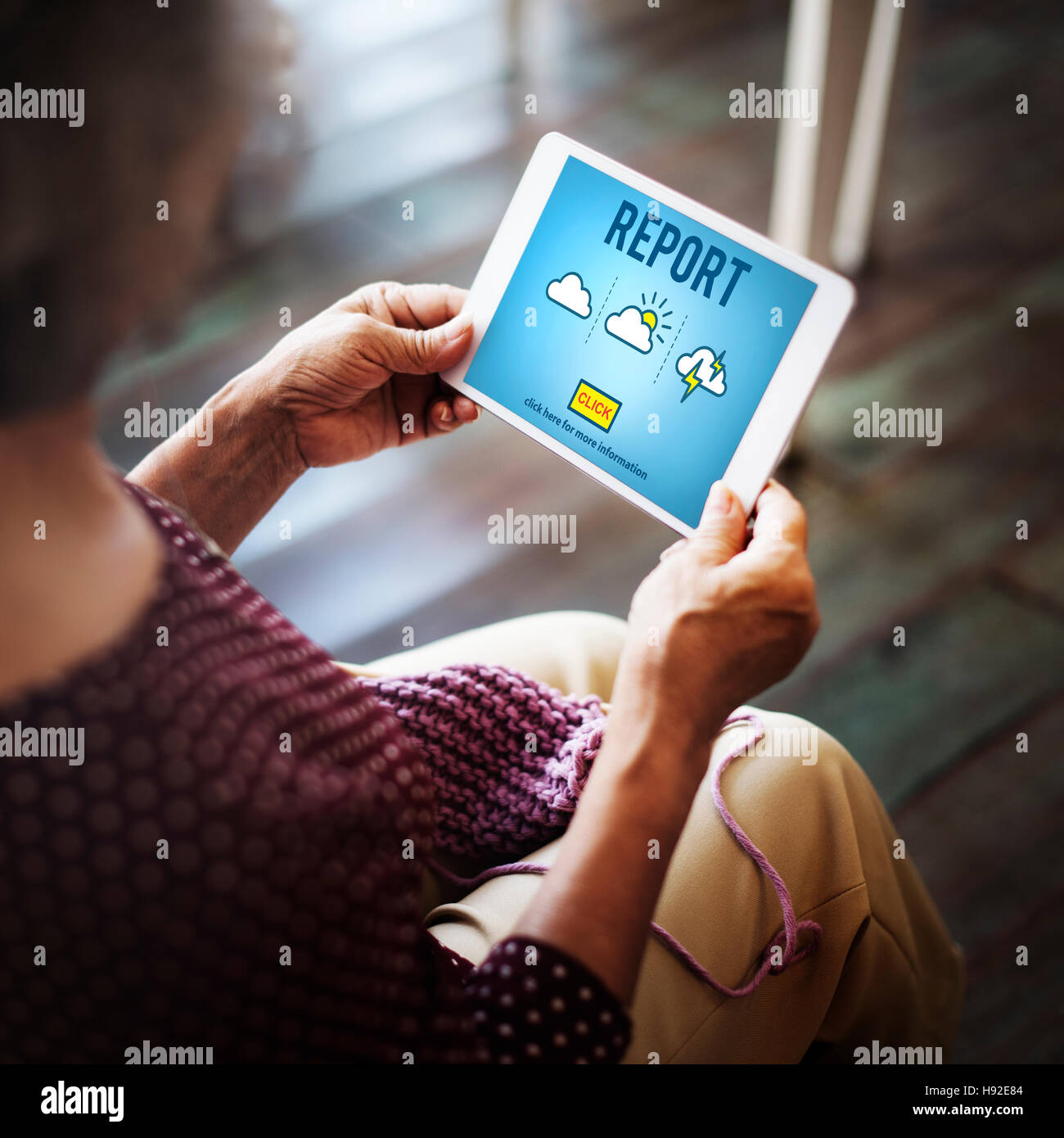 Report Inform Management Reporter Research Concept Stock Photo - Alamy