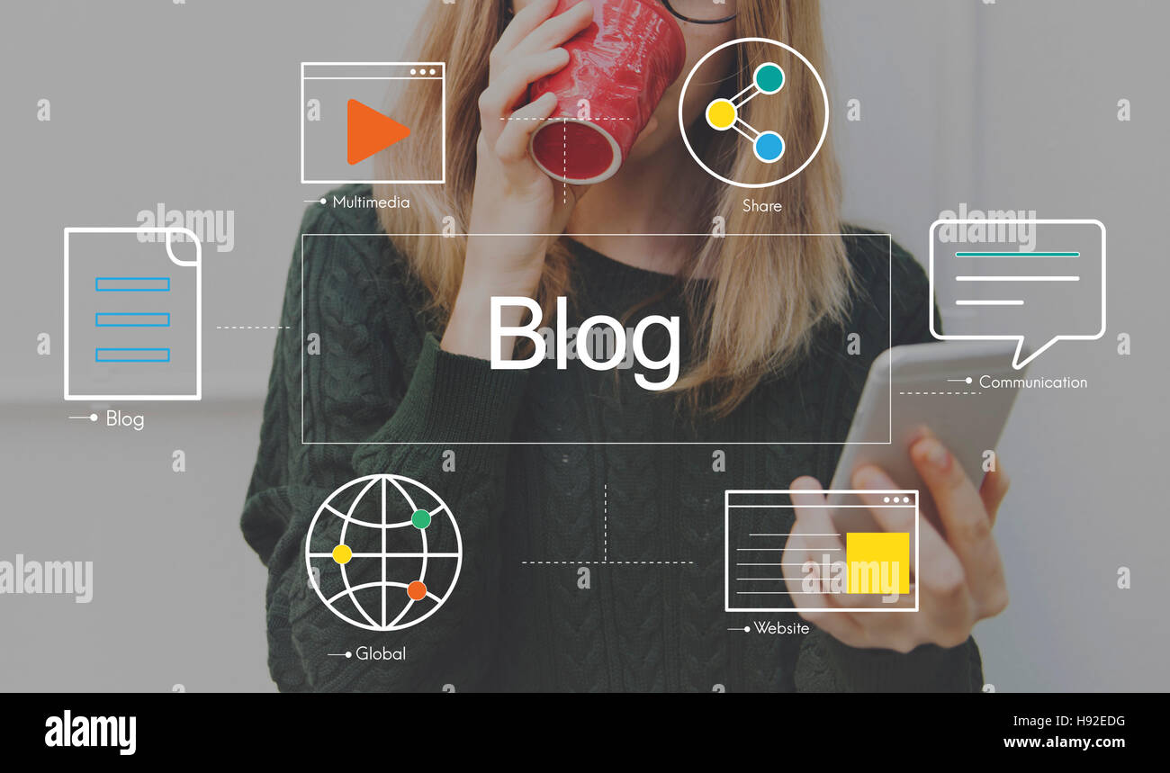 Blog media hi-res stock photography and images - Alamy