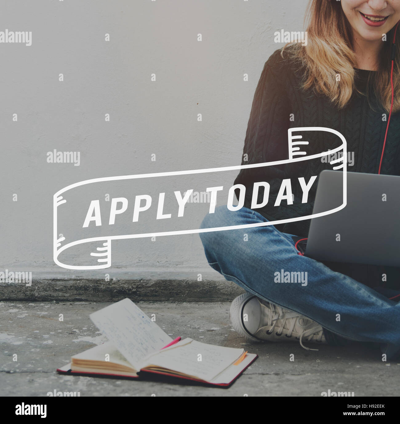 Apply Today Application Employment Human Resources Concept Stock Photo ...