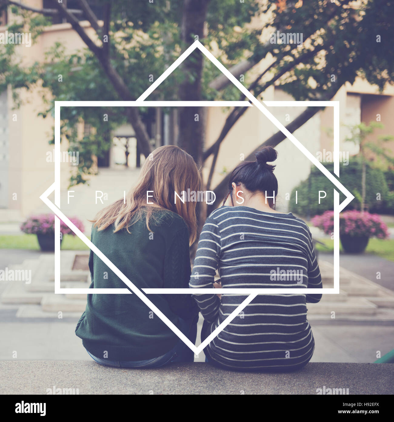 Friendship Relationship Fun Together Team Concept Stock Photo - Alamy