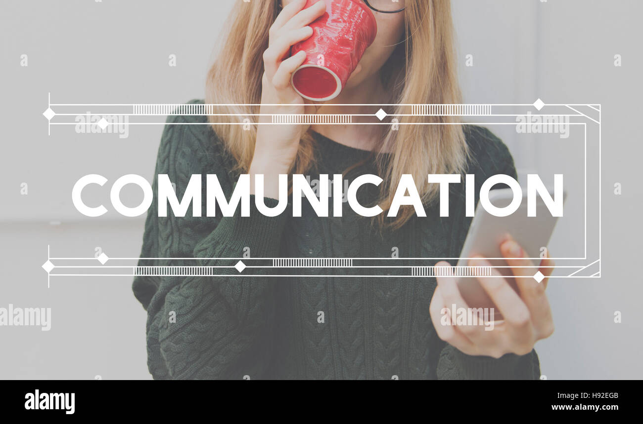 Communication Communicate Discussion Conversation Concept Stock Photo ...