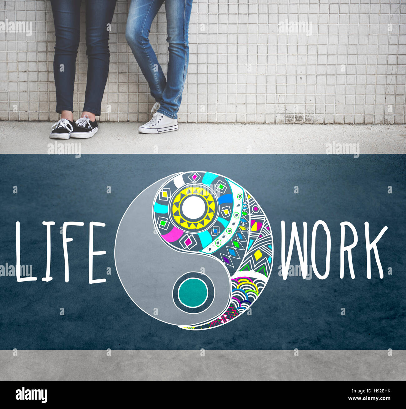 Life Work Balance Functional Nature Active Style Concept Stock Photo ...