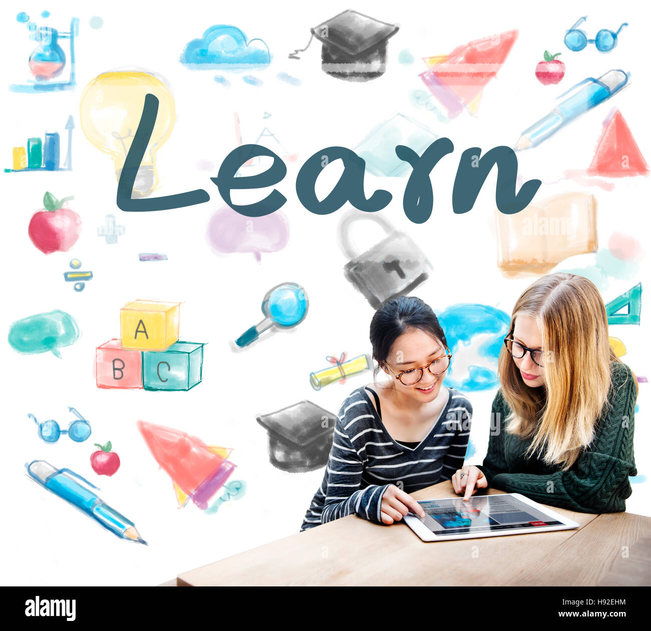 Learn Education Learning Progress Improvement Concept Stock Photo - Alamy