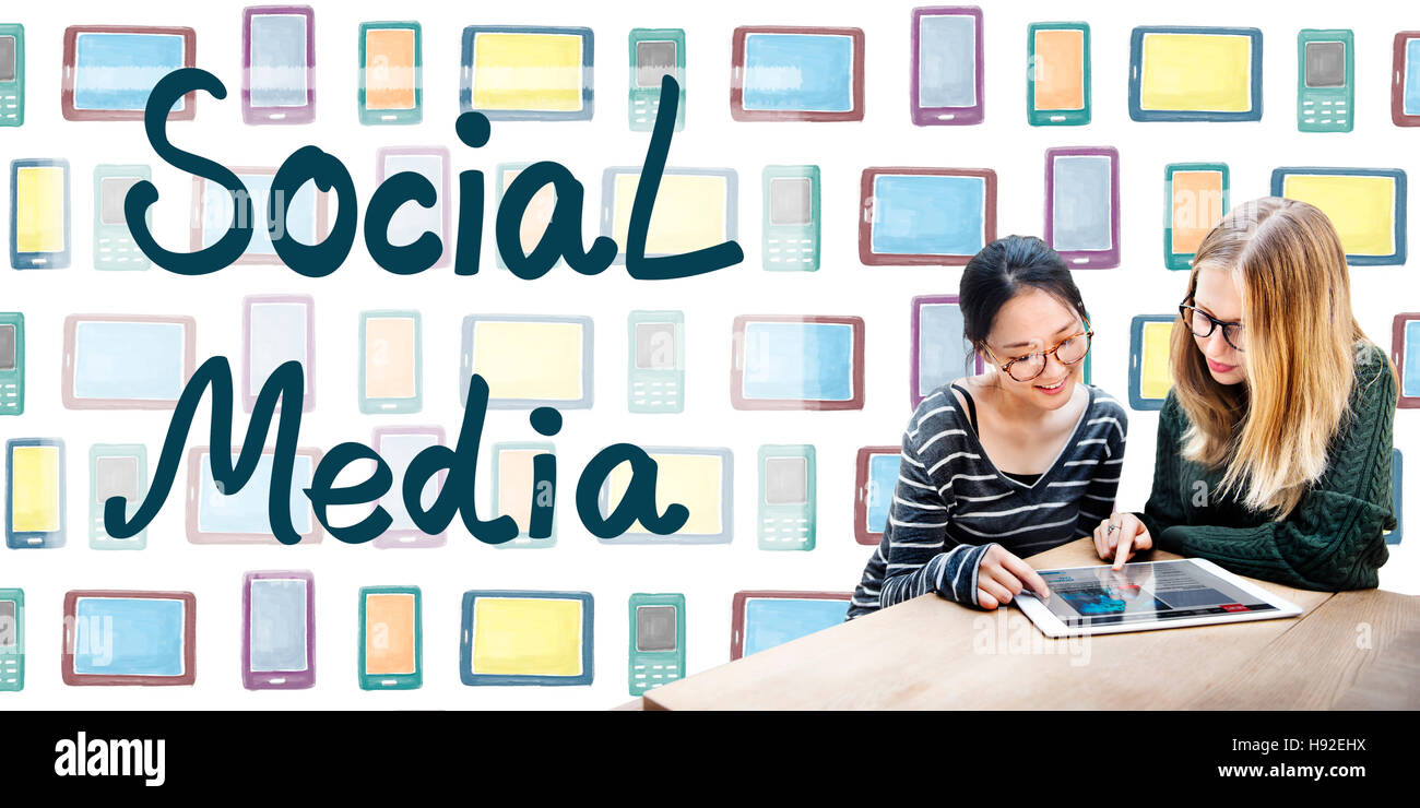 Social Media Globalization Connection Communication Concept Stock Photo ...