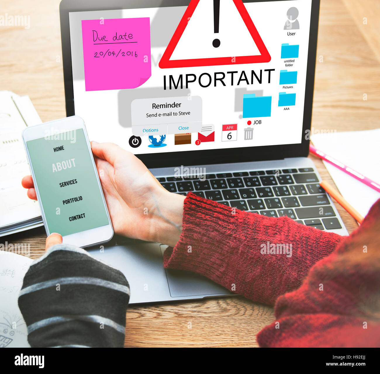 Important Importance Priority Significant Remind Concept Stock Photo ...