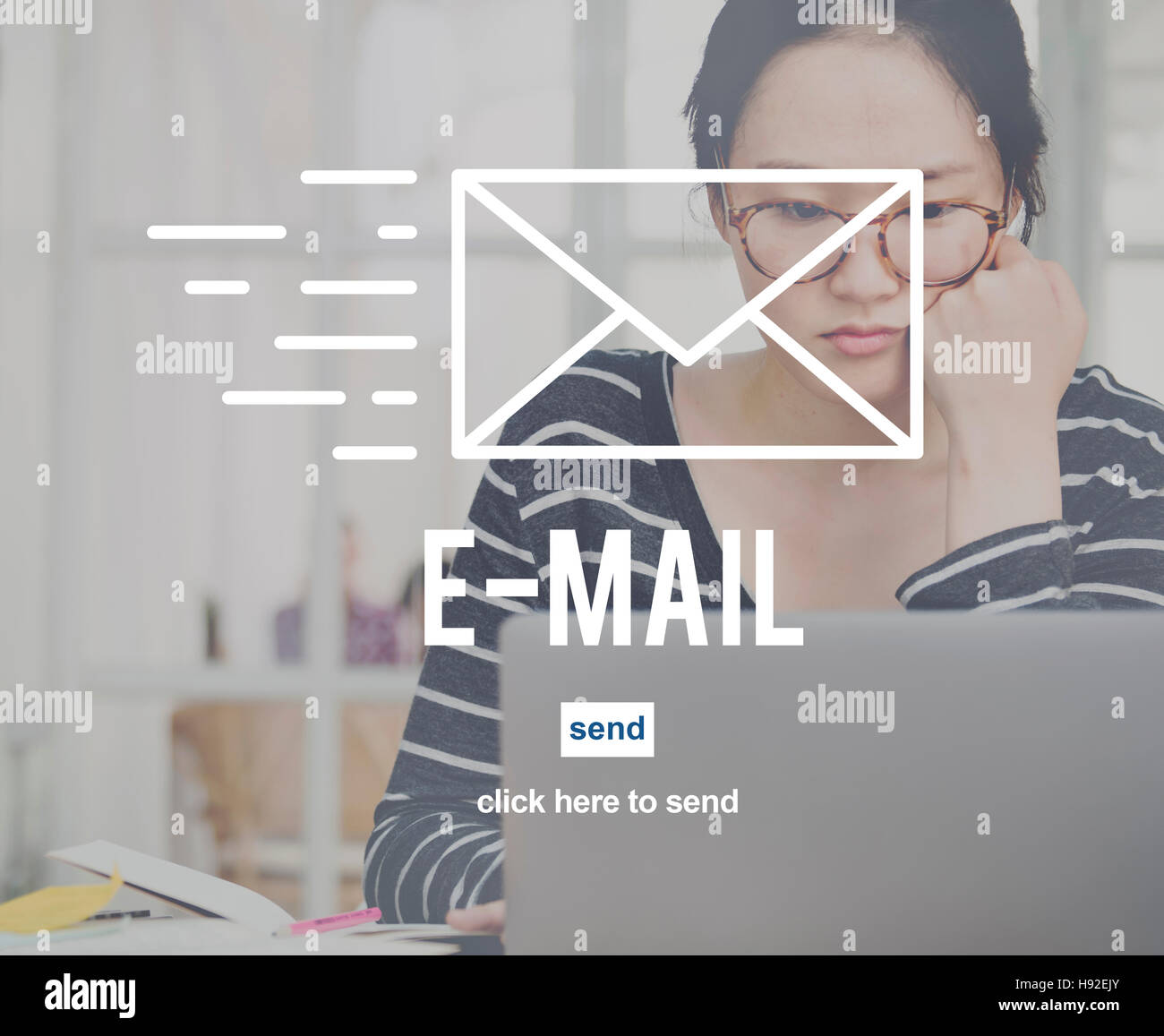 Email Internet Connecting Communication Message Concept Stock Photo - Alamy