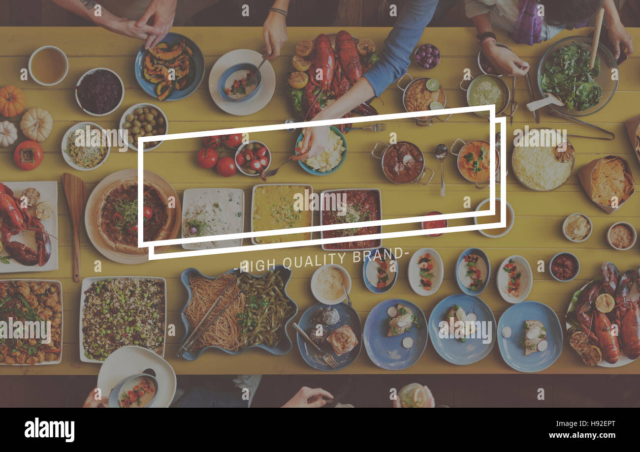 Brand Branding Logo Label Rectangle Concept Stock Photo - Alamy