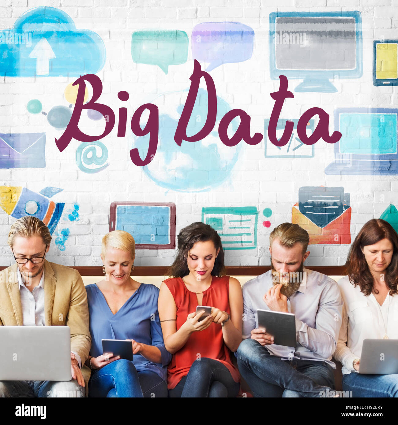 Big Data Cloud Digital Information Technology Concept Stock Photo - Alamy
