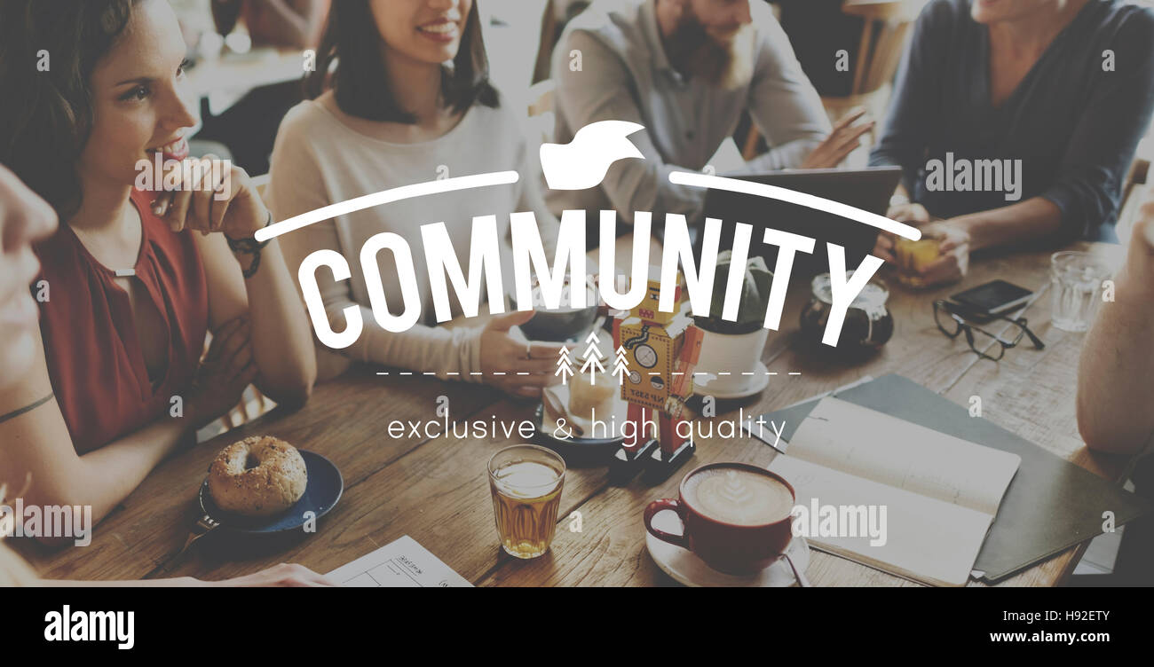 Community Connection Network Togetherness Concept Stock Photo - Alamy