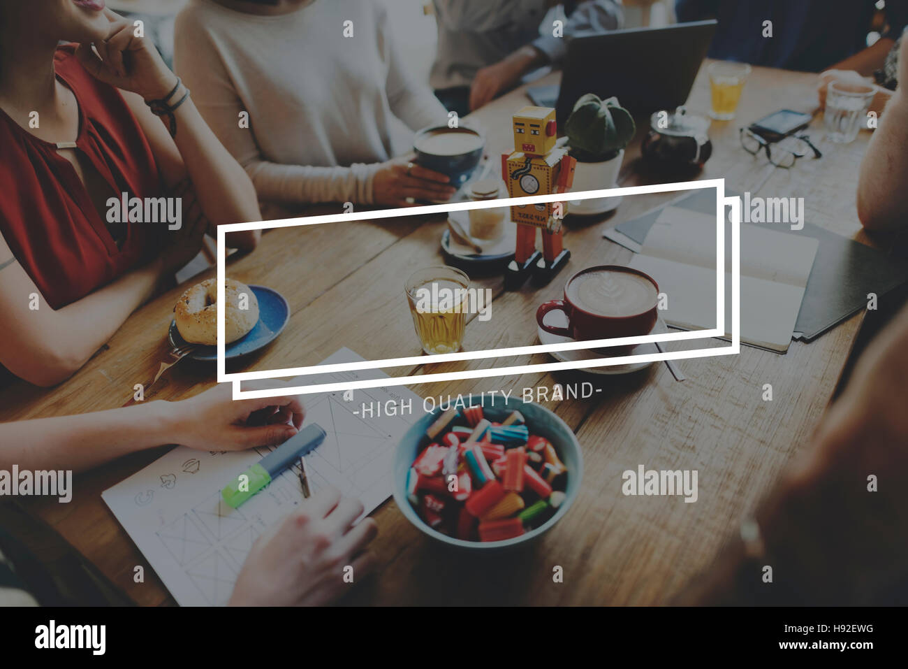 Banner Announcement Commercial Information Concept Stock Photo - Alamy