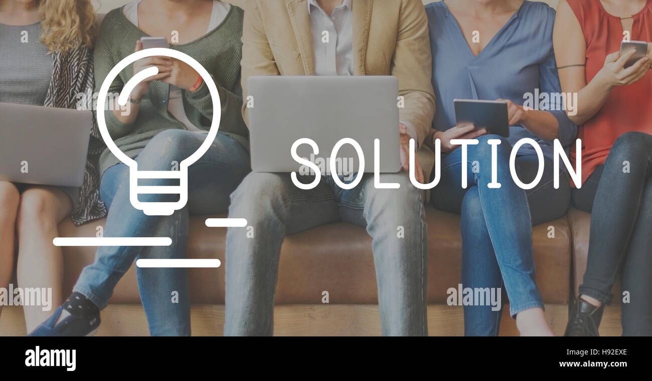 Solution Decision Discovery Improvement Solve Concept Stock Photo - Alamy