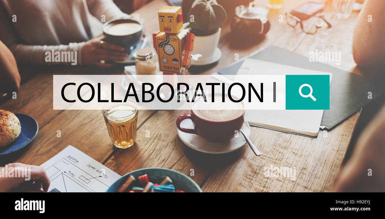 Collaboration Solution Partnership Cooperation Concept Stock Photo - Alamy