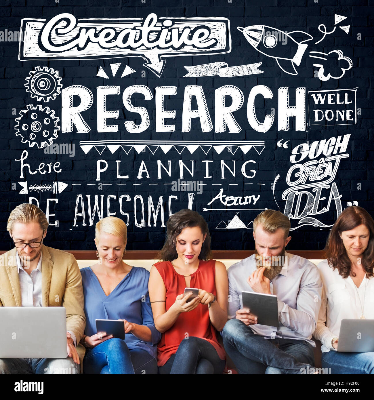 Research Results Report Facts Exploration Discovery Concept Stock Photo ...