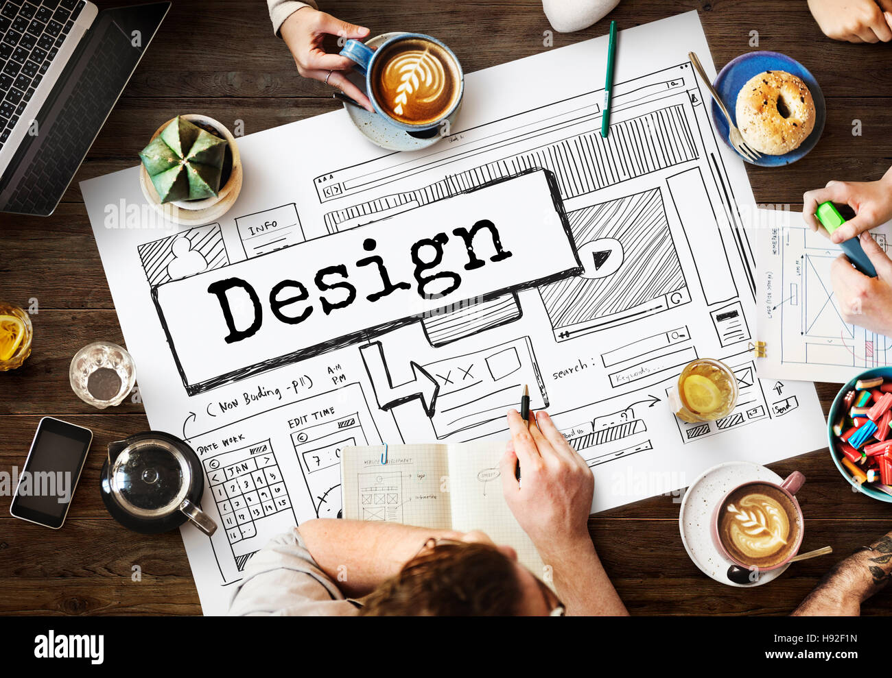 Design Create Creative Imagination Ideas Concept Stock Photo - Alamy