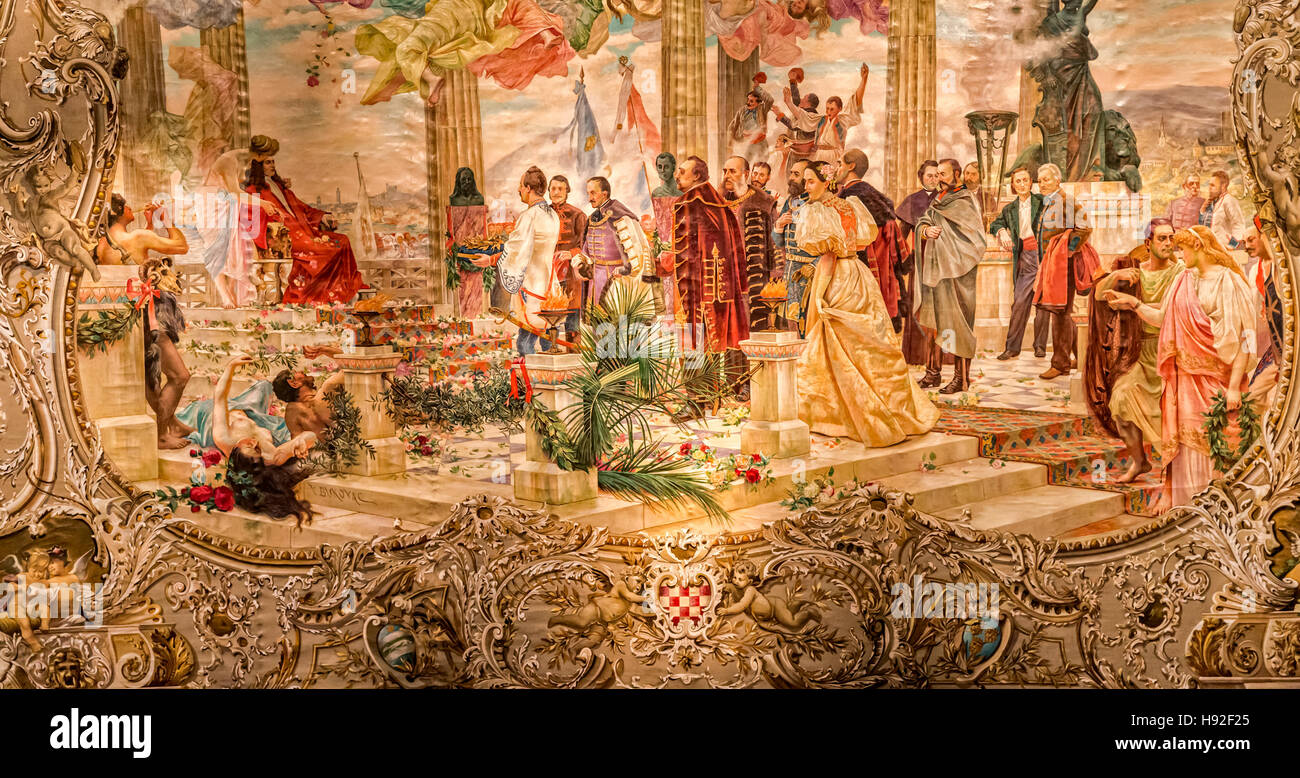 Croatian national revival painting Stock Photo - Alamy