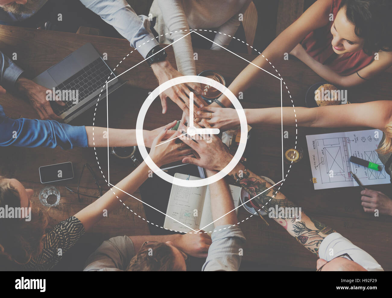 Time Management Duration Interval Graphic Concept Stock Photo - Alamy