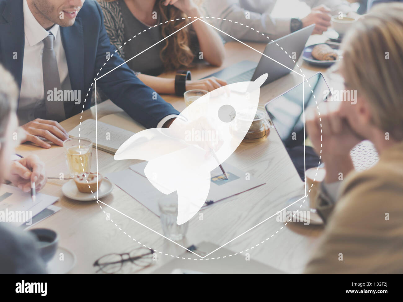 Launch Innovation Creative Development Graphic Concept Stock Photo - Alamy