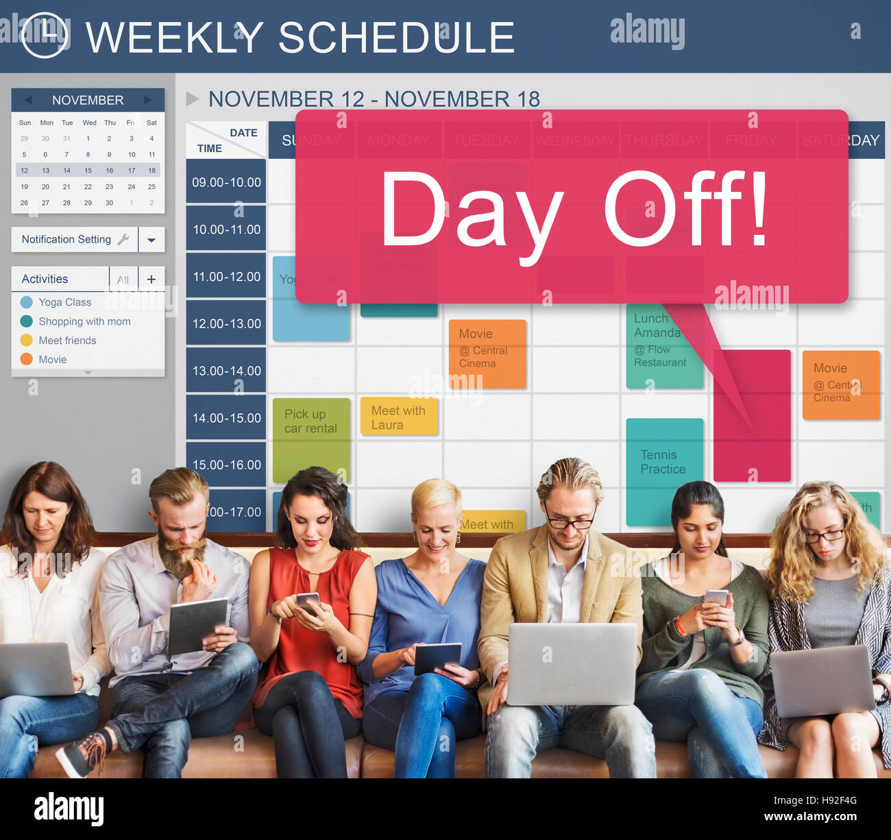 Day Off Free Time Holiday Vacation Benefit Concept Stock Photo - Alamy