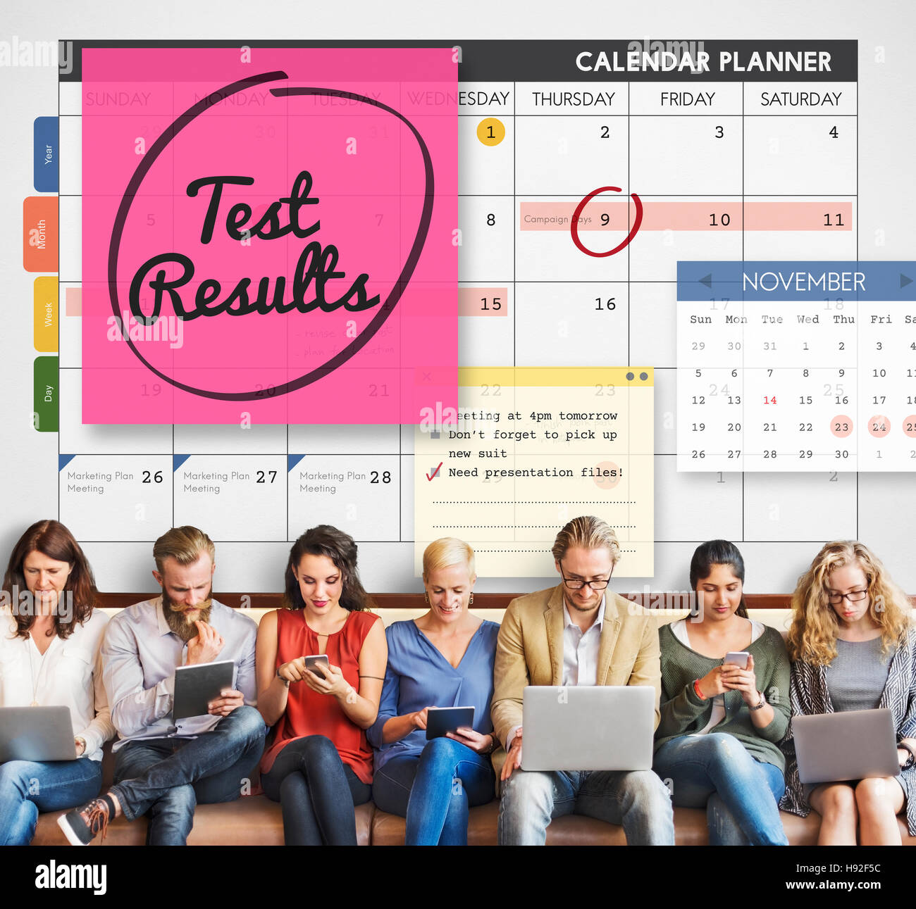 Test Results Report Research Examination Concept Stock Photo - Alamy