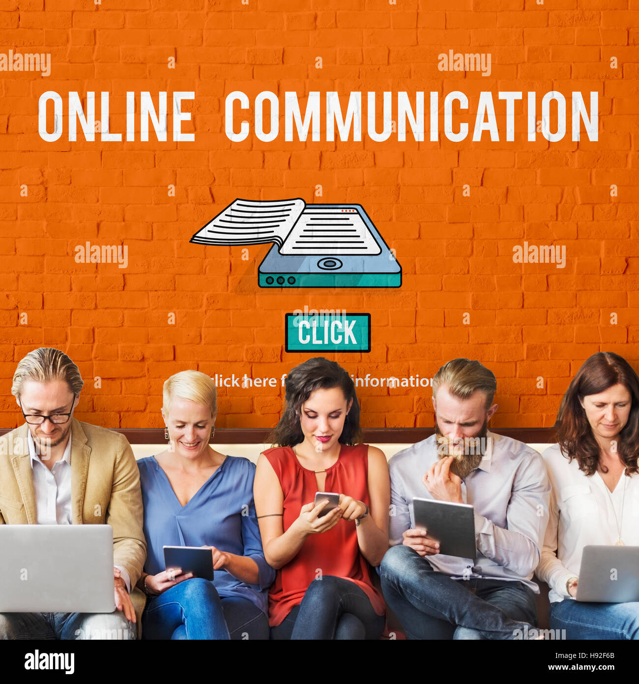 Online Communication Connection Information Concept Stock Photo - Alamy