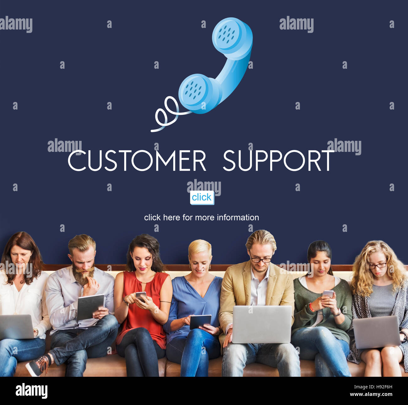 Customer Support Assistnace Help Advice Client Concept Stock Photo - Alamy