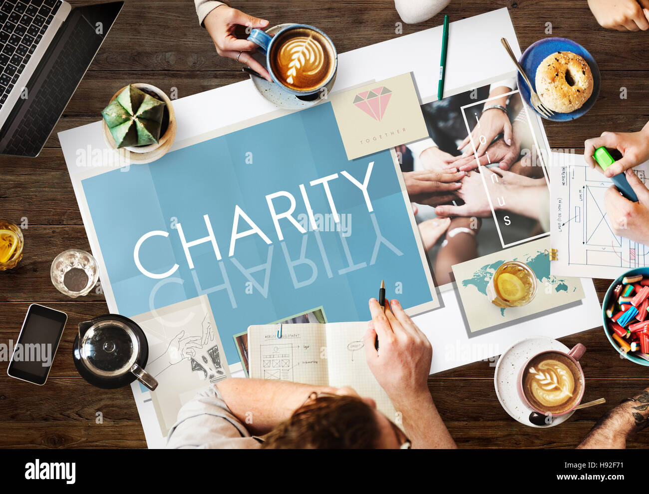 Team Teamwork Help Share Contribute Concept Stock Photo - Alamy