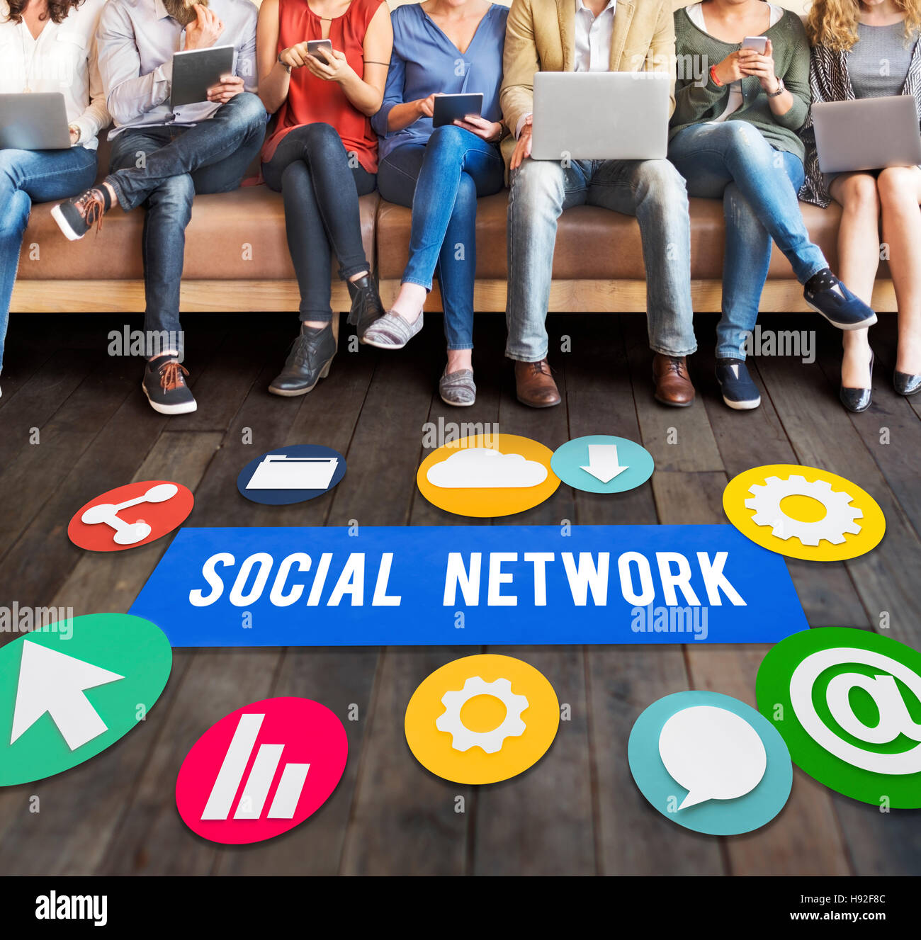 Social Media Network Internet Connection Concept Stock Photo - Alamy