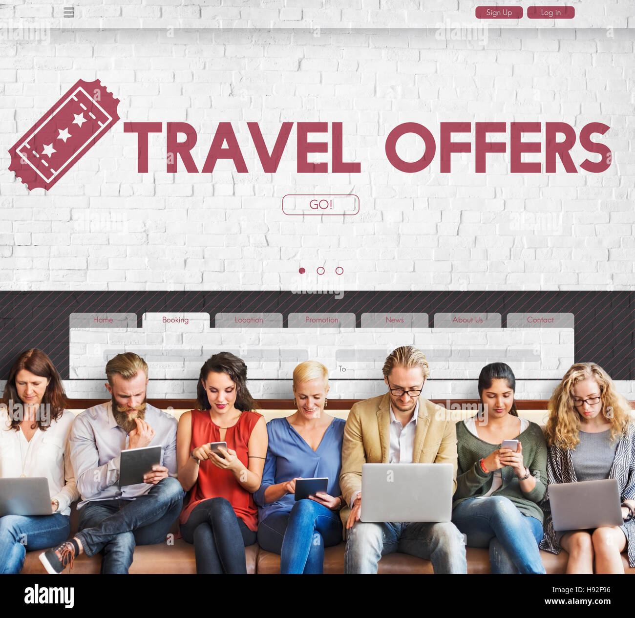 Offer Chance Ticket Travel Chance Concept Stock Photo - Alamy