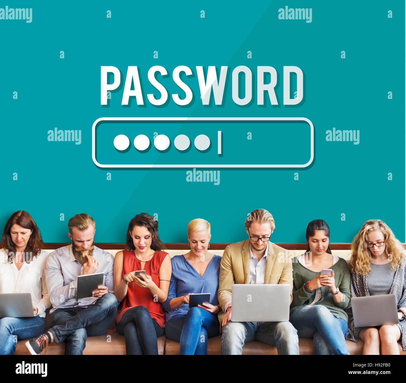 Password Access Firewall Internet Log-in Private Concept Stock Photo ...