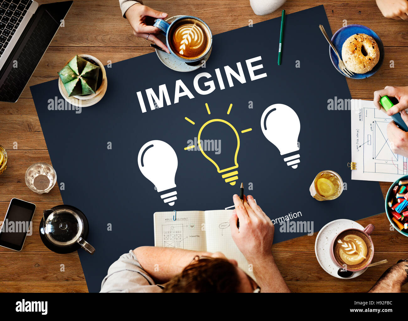 Ideas Creative Thinking Imagine Inspiration Concept Stock Photo - Alamy