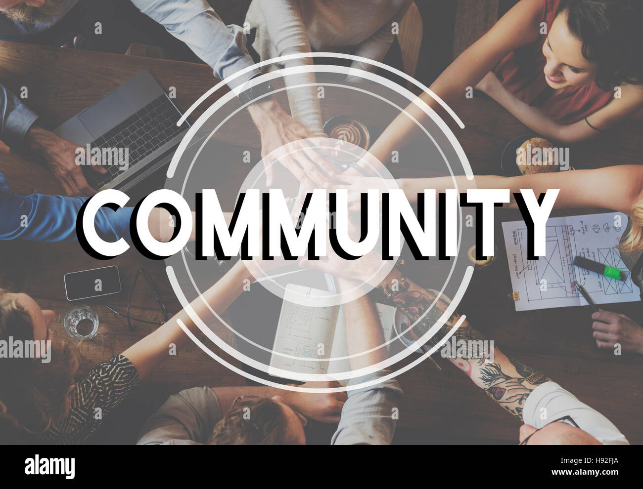 Community Connection Communication Society Unity Concept Stock Photo ...