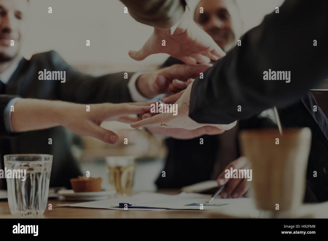 Interaction Connection Collaboration Cooperation Concept Stock Photo ...