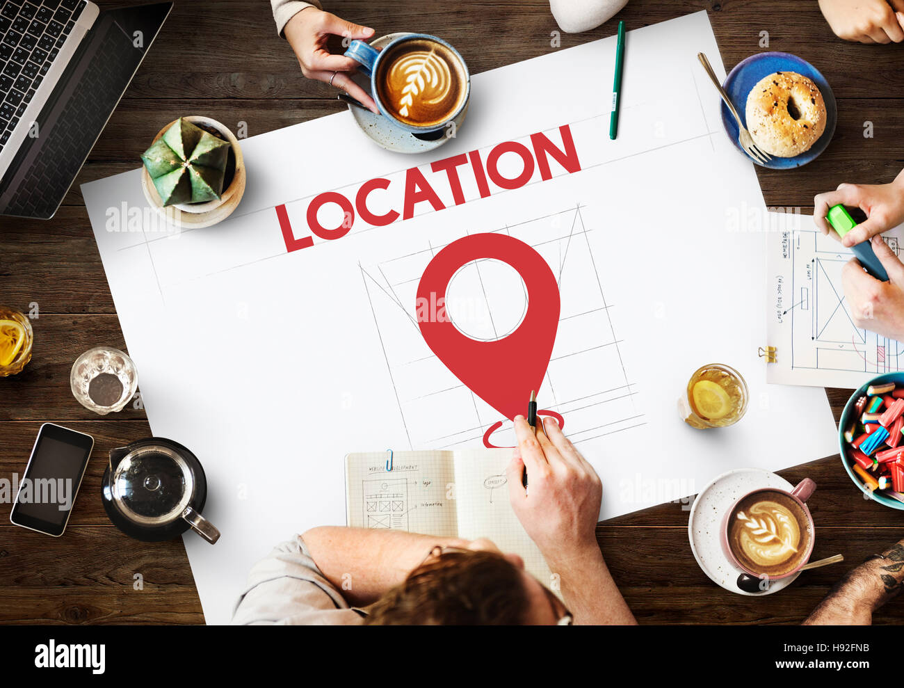 Location Direction Navigation Destination Exploration Concept Stock ...