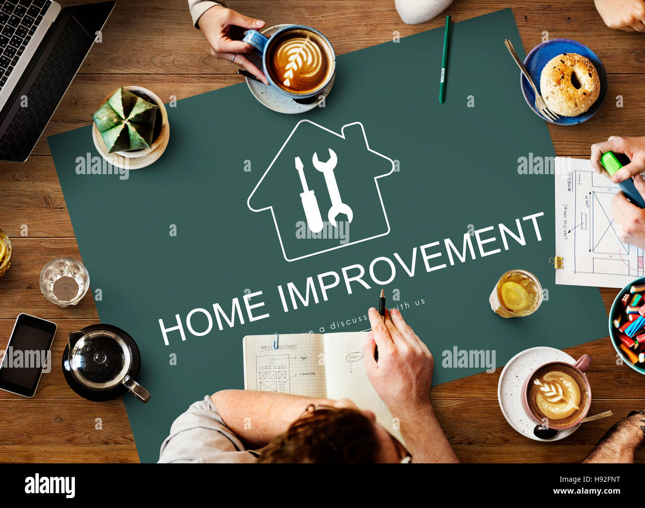 Home Improvement Website Register Button Concept Stock Photo - Alamy