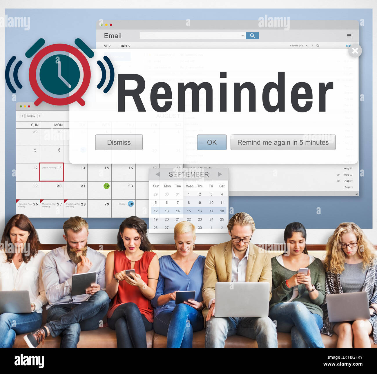 Reminder Planner Calendar Event Concept Stock Photo - Alamy