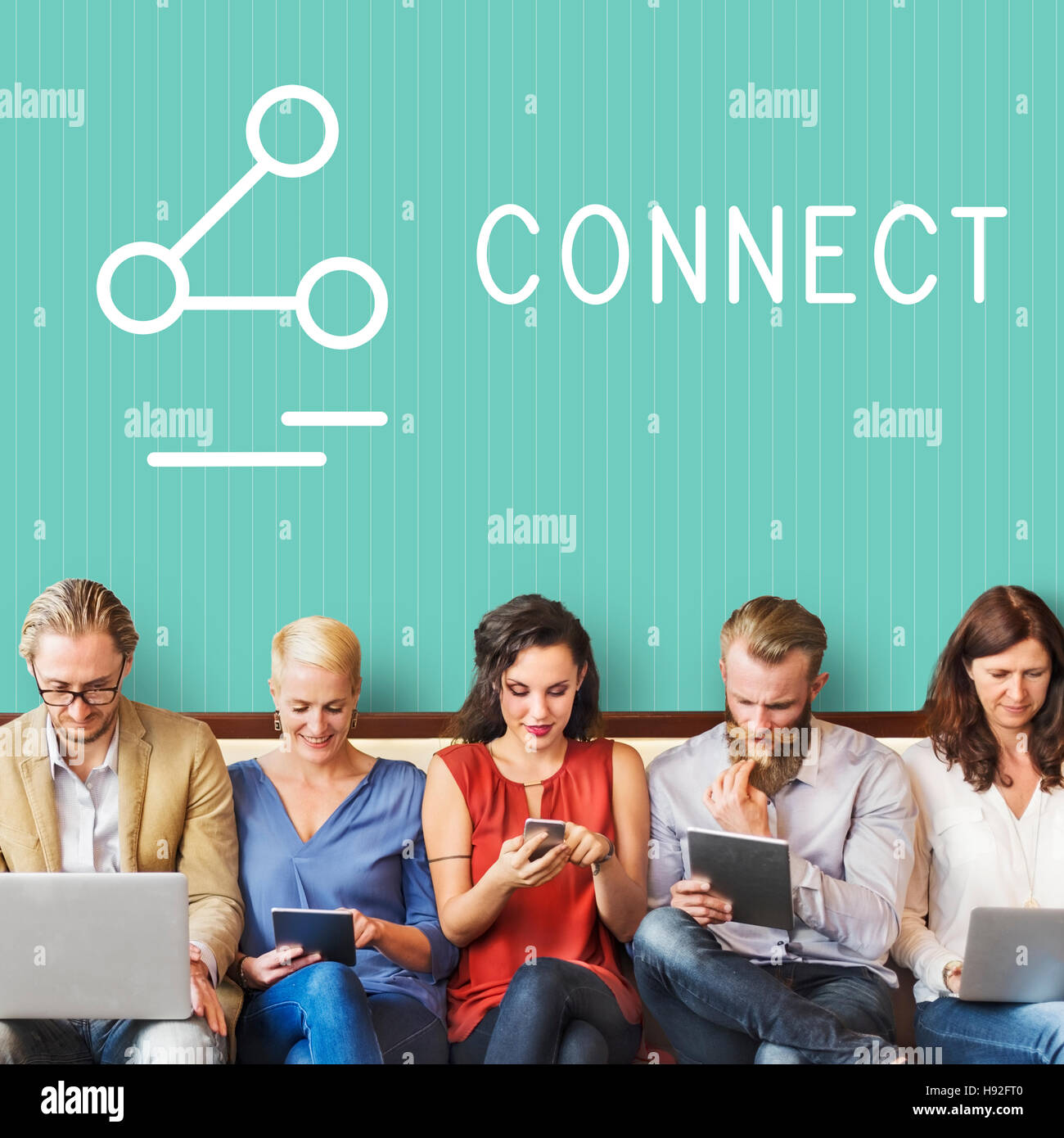 Chat Communication Online Blog Share Concept Stock Photo - Alamy