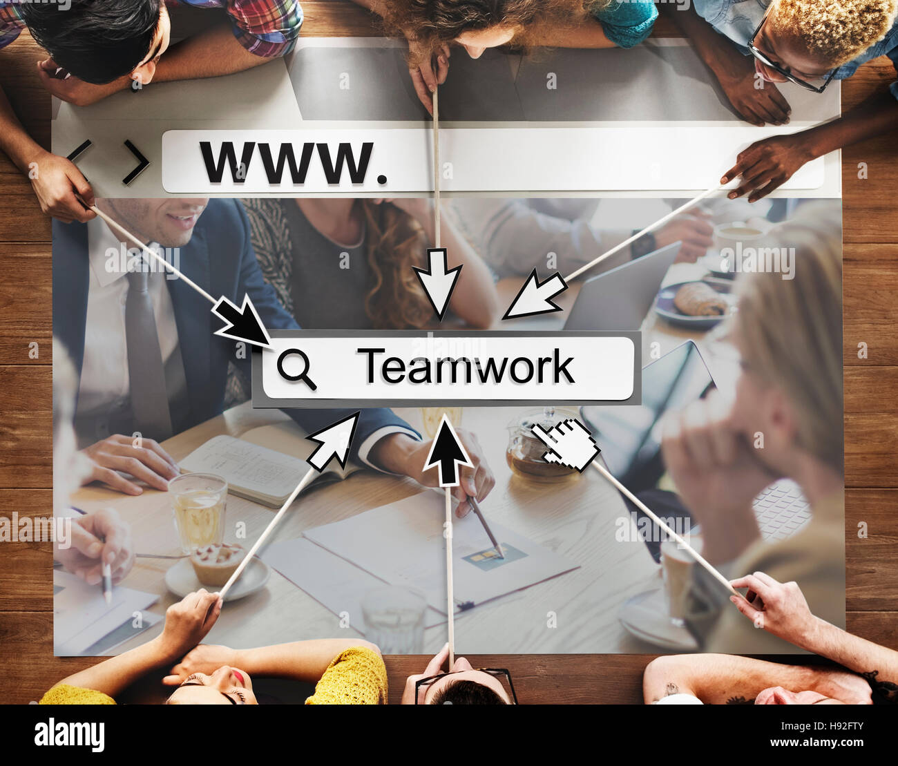 Teamwork Alliance Agreement Company Team Concept Stock Photo - Alamy