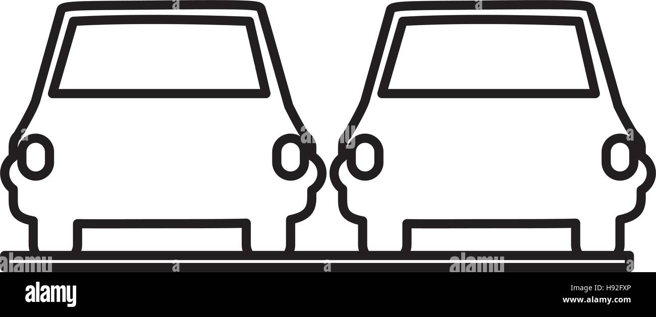 car road sign icon. Street information warning and guide theme ...
