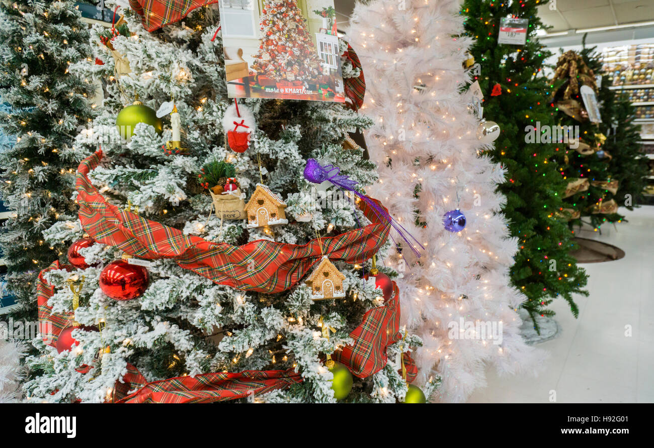 Seasonal Christmas display in a KMart store in New York on Tuesday ...